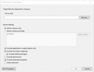 How to create DACPAC file? | Azure Player