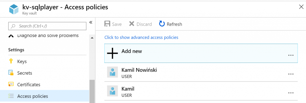 Store sensitive information with Azure Key Vault | Azure Player