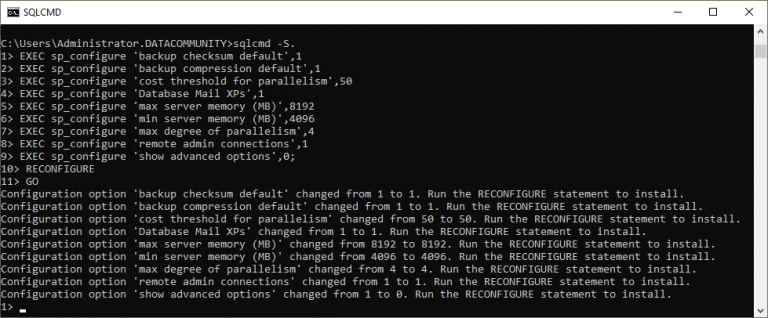 Configuration of SQL Server instance | Azure Player