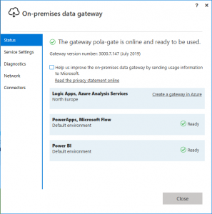 Installation and setting up Power BI Gateway | Azure Player