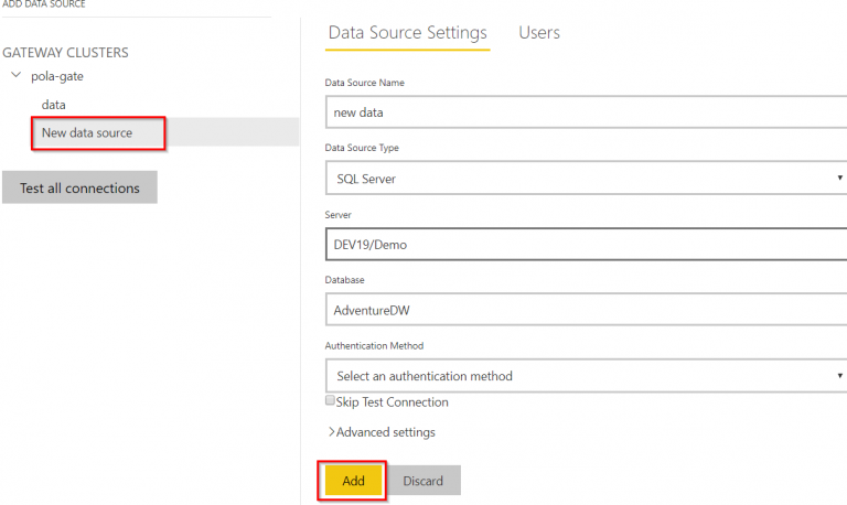 Installation and setting up Power BI Gateway | Azure Player