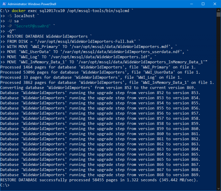 Using SQL Server on Docker | Azure Player