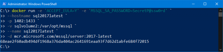 Using SQL Server on Docker | Azure Player