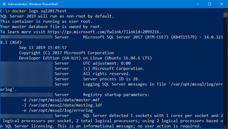 Using SQL Server on Docker | Azure Player