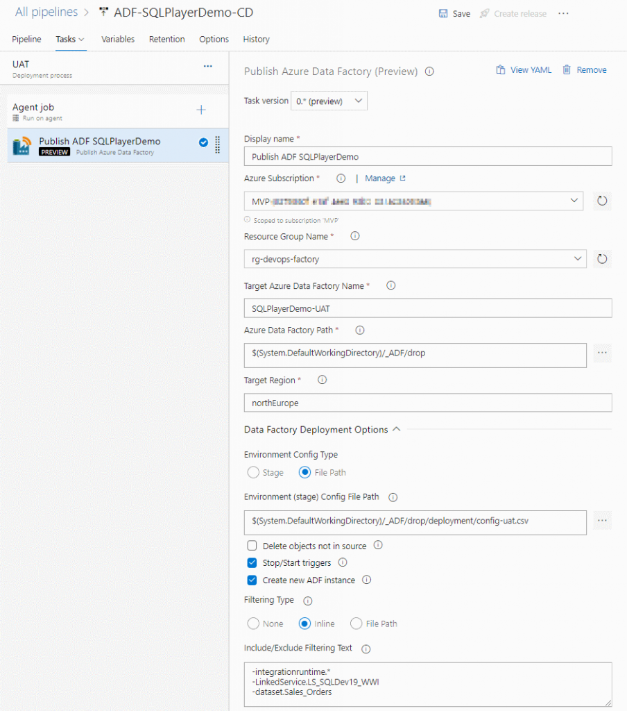 Publish ADF from code to service easily | Azure Player